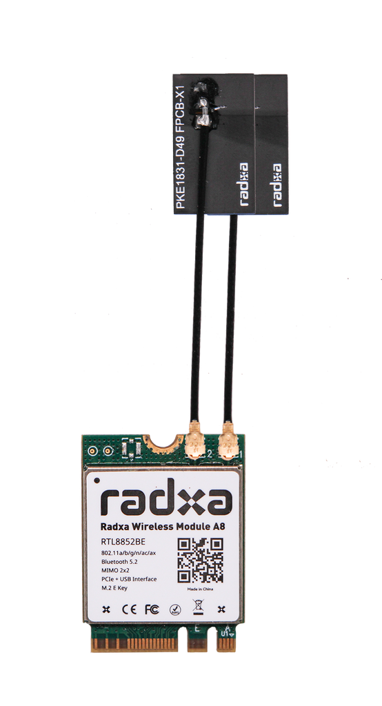 Radxa Wireless Module M.2 E Key WiFi 6 and BT 5.2 — ameriDroid