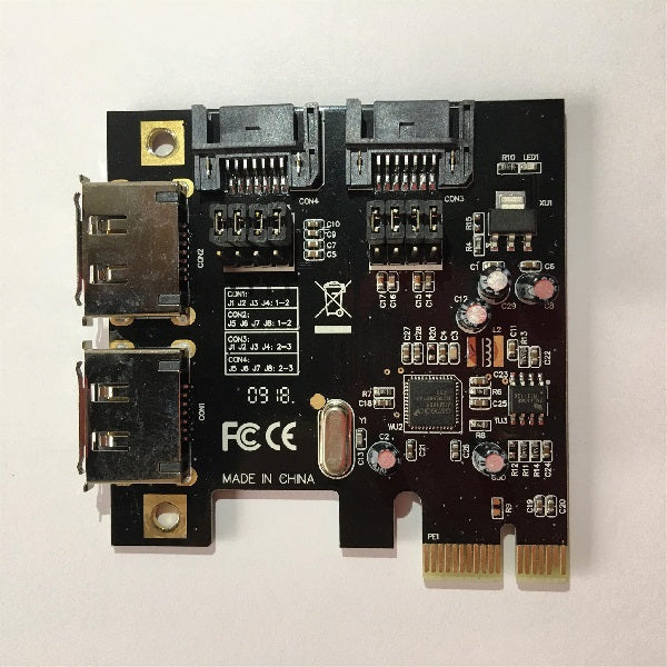 ROCKPro64 PCI-E to Dual SATA-II Interface Card – ameriDroid